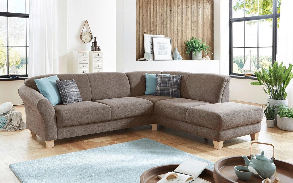 XXXLutz ROHOVÁ SEDAČKA, textil, šedohnědá Sit & More - Sedací soupravy - 000144005321