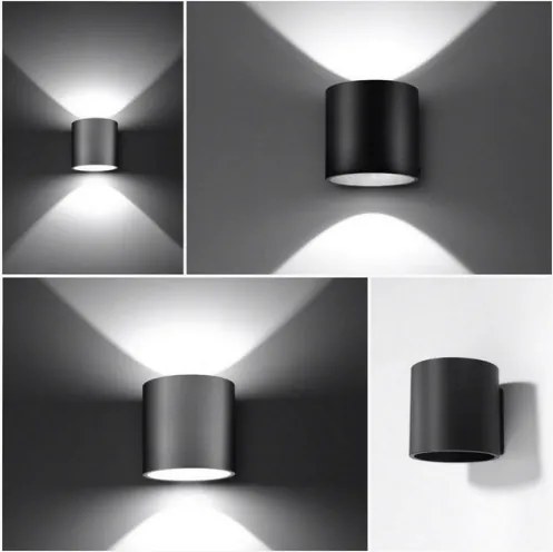 Nástěnné svítidlo SOLLUX Orbis 1 G9 1x40W bez zdroje SL.0048 černá
