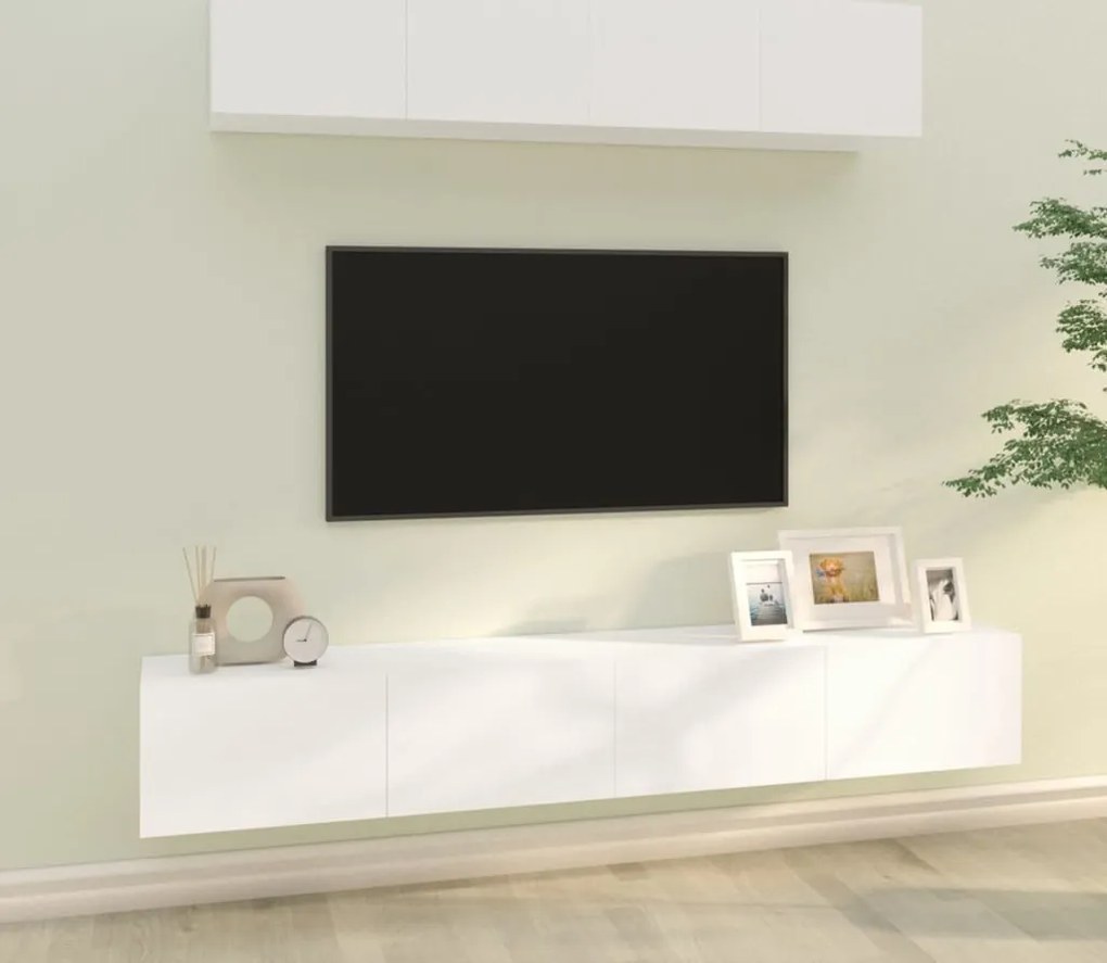 vidaXL 4dílný set TV skříněk kompozitní dřevo [3114534] Barva: dub sonoma