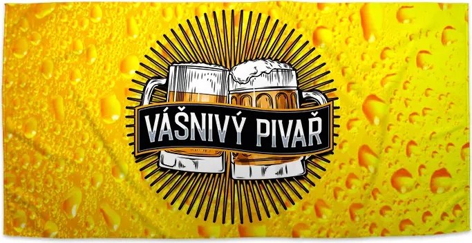 Sablio Ručník Vášnivý pivař - 70x140 cm