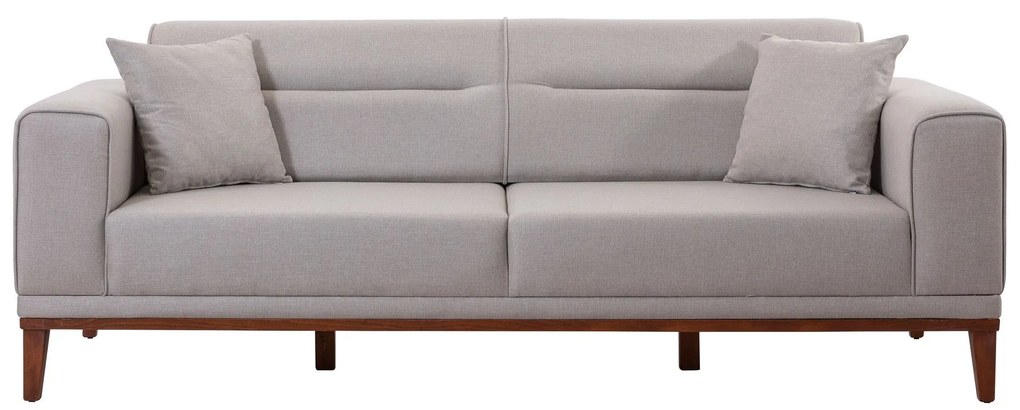 Hanah Home Pohovka LIONESI krémová s odkládacím stolkem 223 cm
