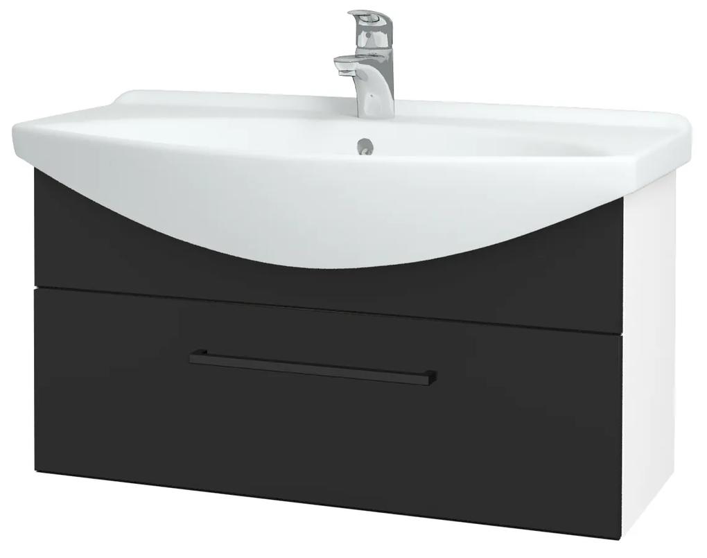 Dřevojas Koupelnová skříň TAKE IT SZZ 85 Varianta: N01 Bílá lesk / Úchytka T02 / D15 Nebraska