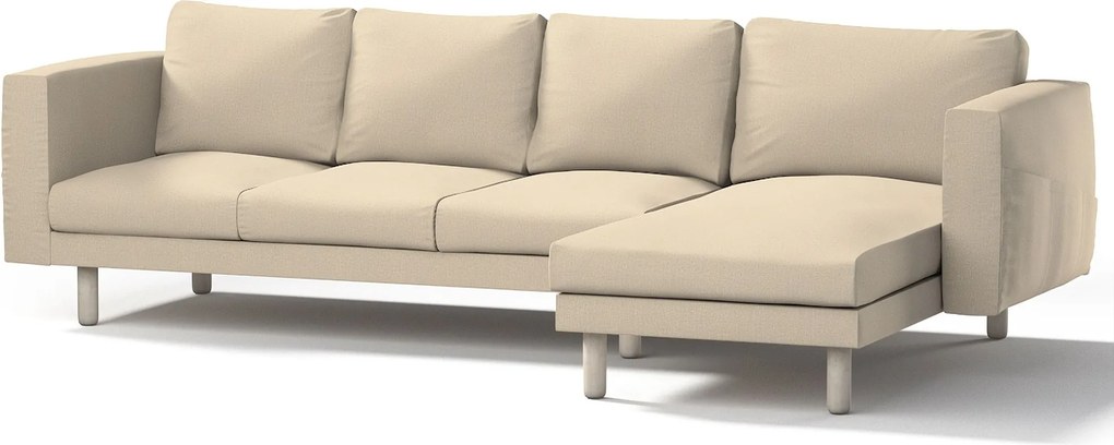 Potah na pohovku IKEA Norsborg 4-místná se šezlongem barva béžová látka pletený vzor