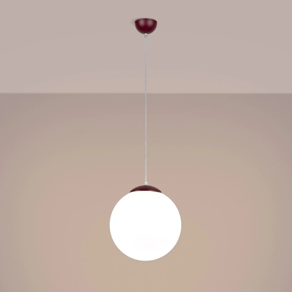Sollux Lighting Závěsné svítidlo UGO 30 bordó