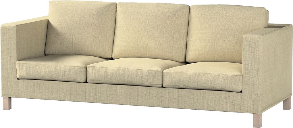 Potah na pohovku IKEA  Karlanda 3-místná nerozkládací, krátký barva béžová látka pletený vzor