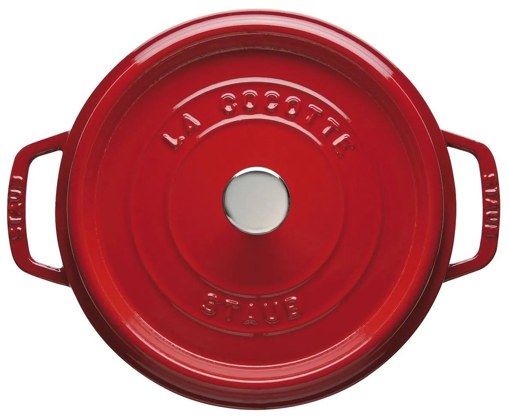 Staub Cocotte hrnec kulatý 24 cm/3,8 l višňová, 1102406