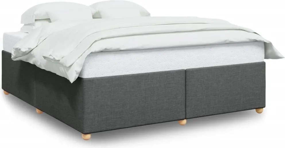 Rám postele bez matrace tmavě šedý 180 x 200 cm textil 3284751