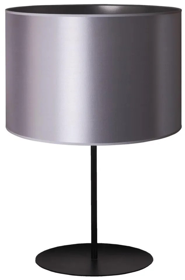 Duolla Duolla - Stolní lampa CANNES 1xE14/15W/230V 20 cm stříbrná/černá DU603034