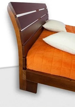 Krajča Manželská postel z masivu Blixem 200 x 200 cm Povrchová úprava: Bílá, Druh dřeva: Borovice