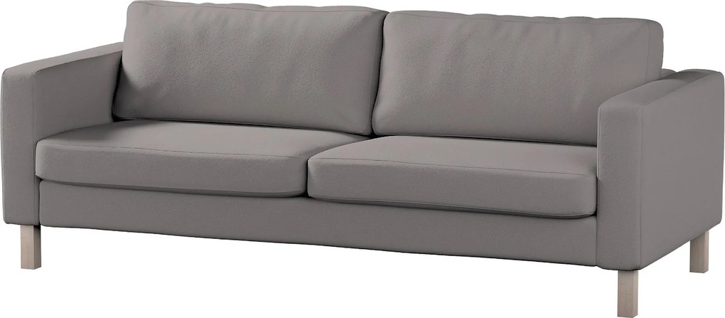 Potah na pohovku IKEA Karlstad, 3-místná, rozkládací barva béžová látka pletený vzor