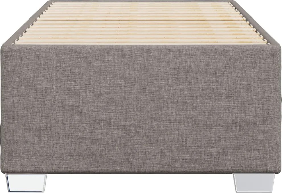 Rám postele bez matrací taupe 80x200 cm textil 3284433