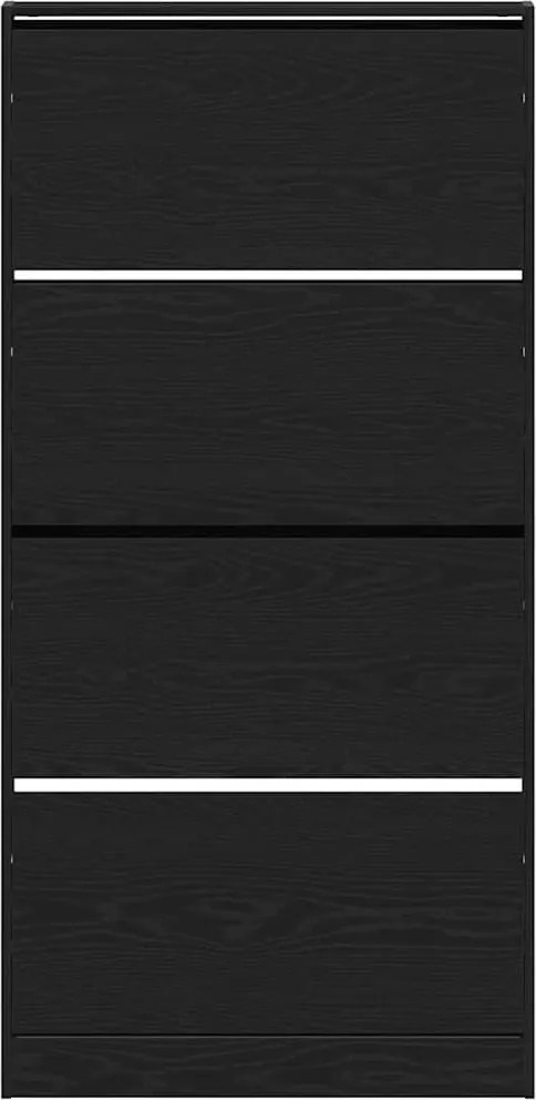 Skříň na obuv 80 x 21 x 163,5 cm Kompozitní dřevo Černý dub 3334027