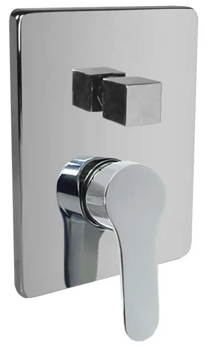 Mereo Mereo, Sprchová podomítková baterie s přepínačem, Zuna, Mbox, kryt, chrom, CB60106ZC