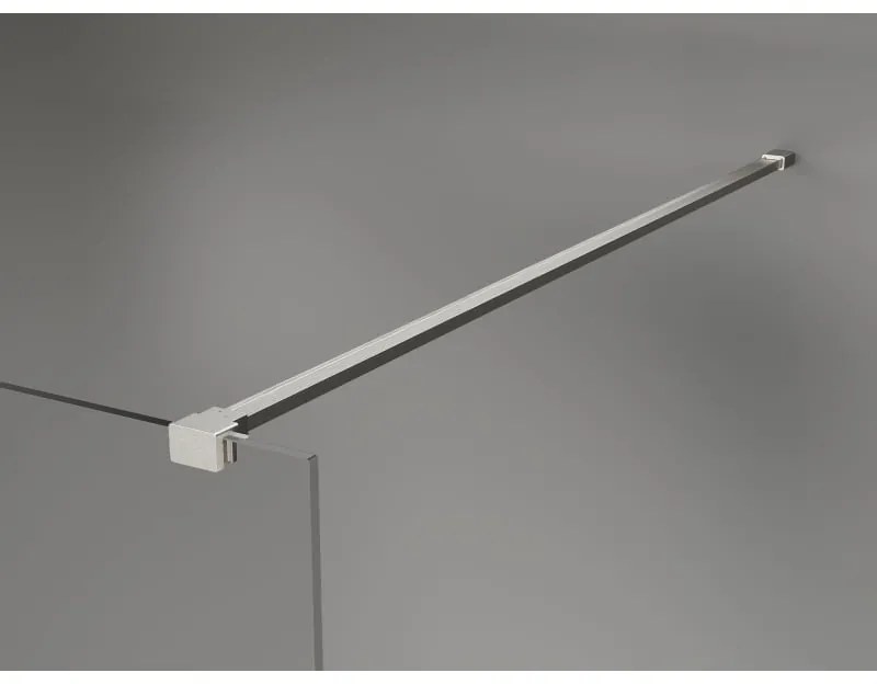 Mexen, Mexen Kioto-X sprchová stěna 50 x 200 cm, průhledná 10 mm, broušený nikl - 800-050-101-97-00-X