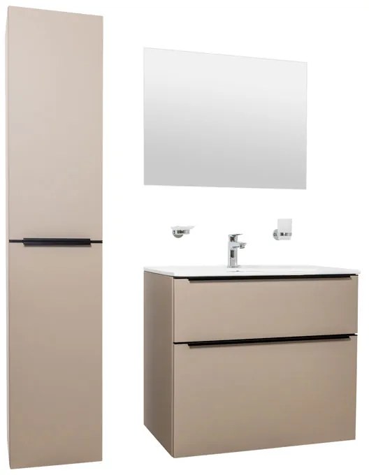 Mereo Mereo, Mailo, koupelnová skříňka 81 cm, černé madlo, Multidecor, CN591SBOPT2