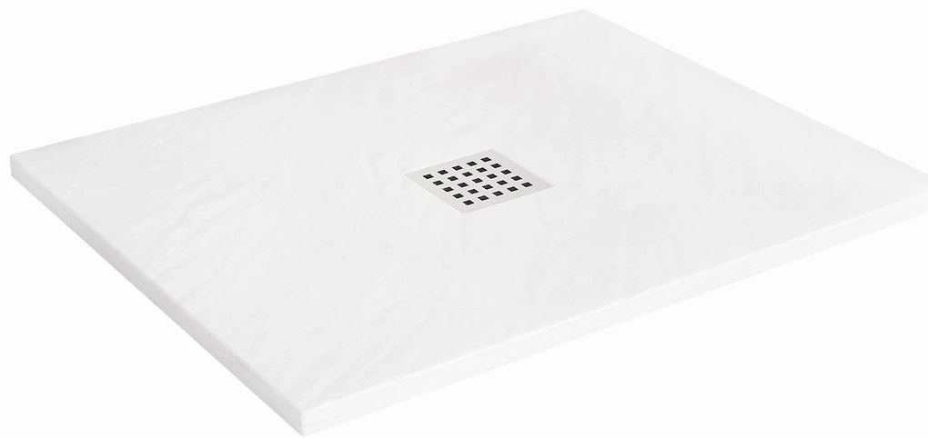 Rea Black Rock, konglomerátová sprchová vanička 120x90x3, 5 cm, bílá, REA-K5582