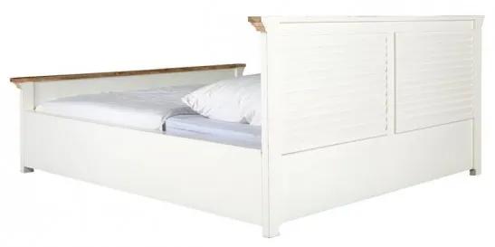 Bílá postel z masivního manga Madagaskar 180x200