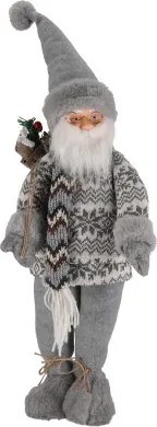 Vánoční dekorace Santa Claus s pytlem 60 cm