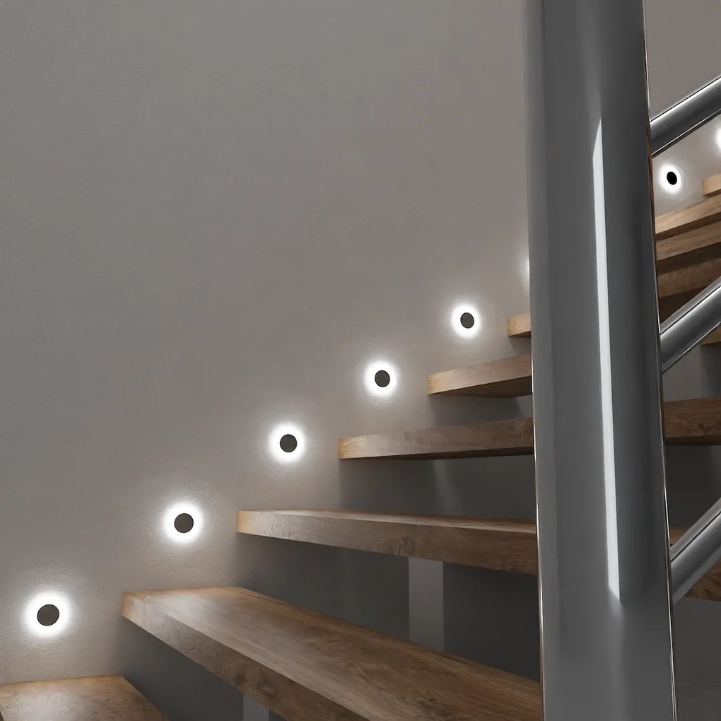 Schodišťové LED svítidlo Oti, 1x LED 0,6w, 4000k, s