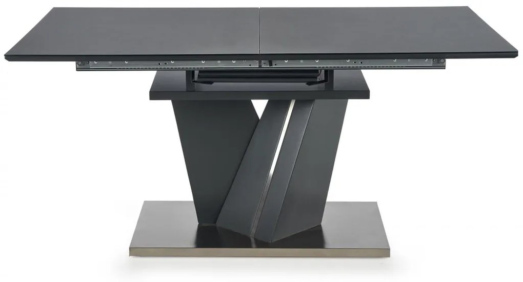 Rozkládací stůl Vade 160/220 cm tmavě šedý
