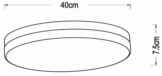 Lucide 79111/40/30 - LED Koupelnové svítidlo BISKIT LED/36W/230V IP44 černá