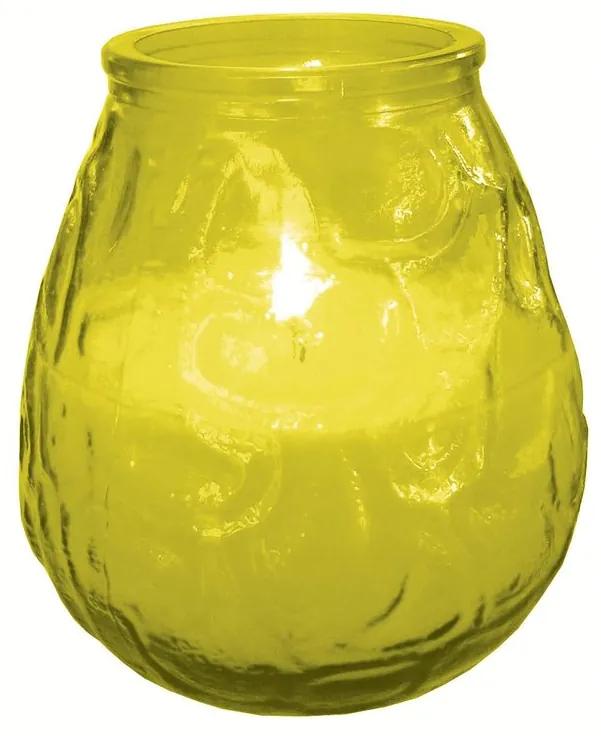 Petali Venkovní party svíčka ve skle žlutá - hoření 35h