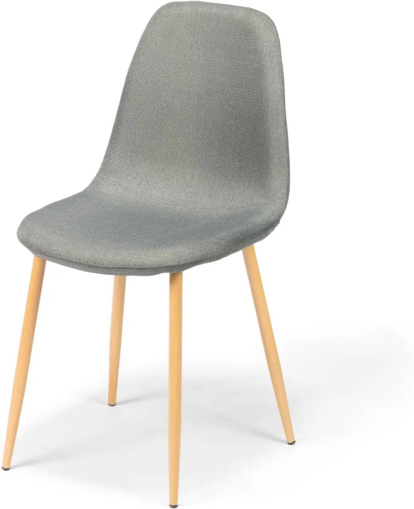 Vikio Jídelní židle DT410 šedá/hnědé nohy