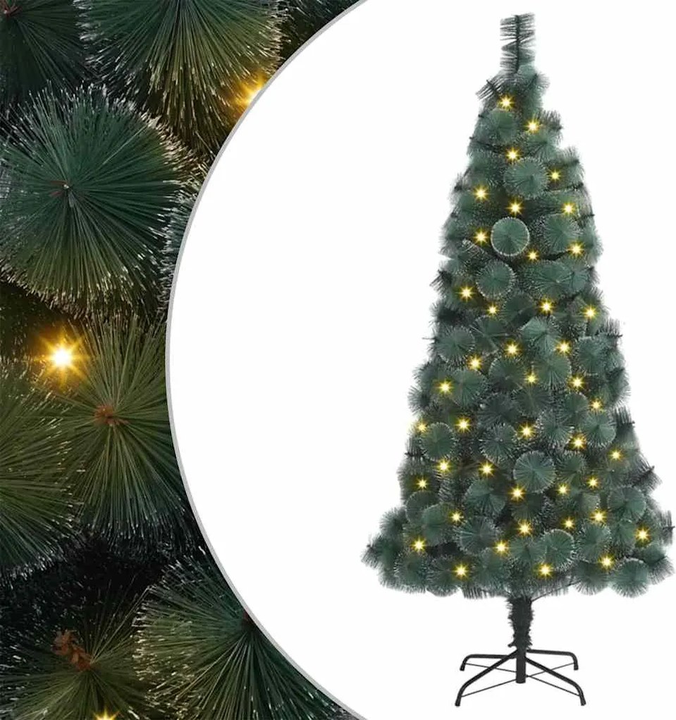 Umělý předsvícený vánoční stromeček Zelená 180 cm PET 3396162