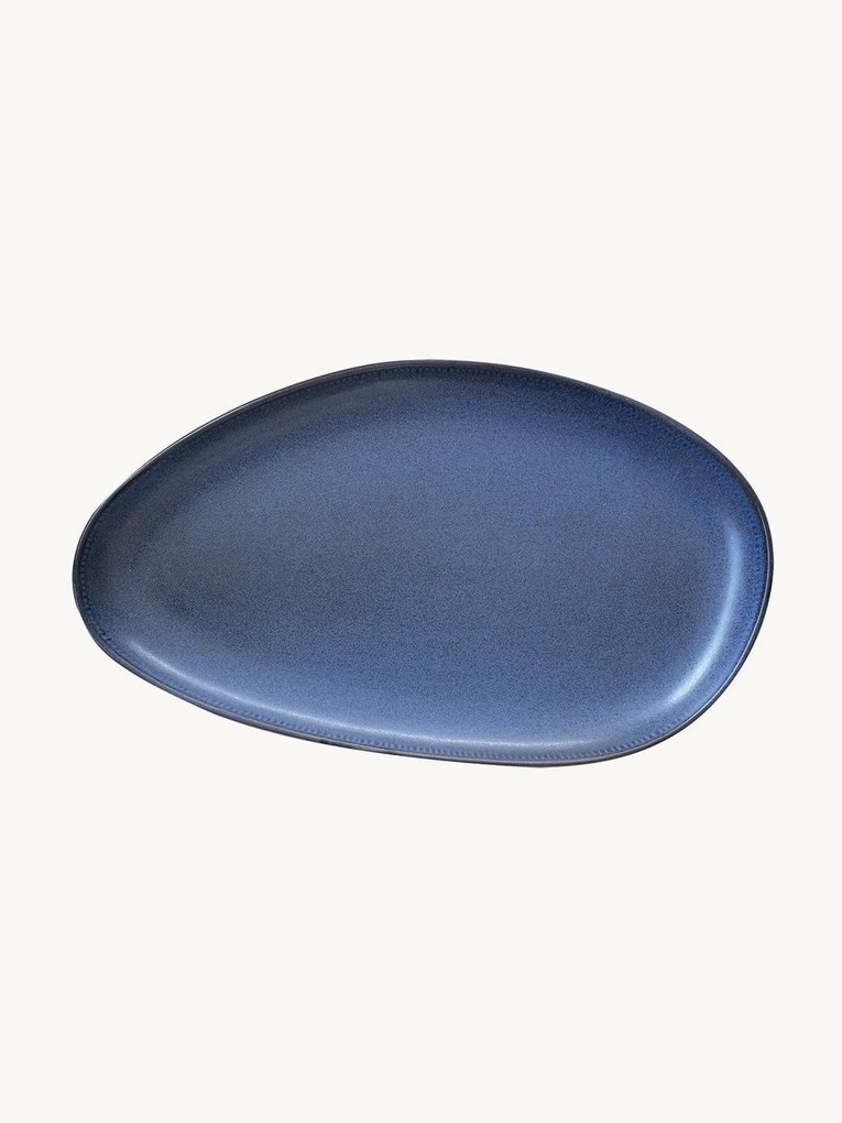 Servírovací talíř z kameniny Blue Maison