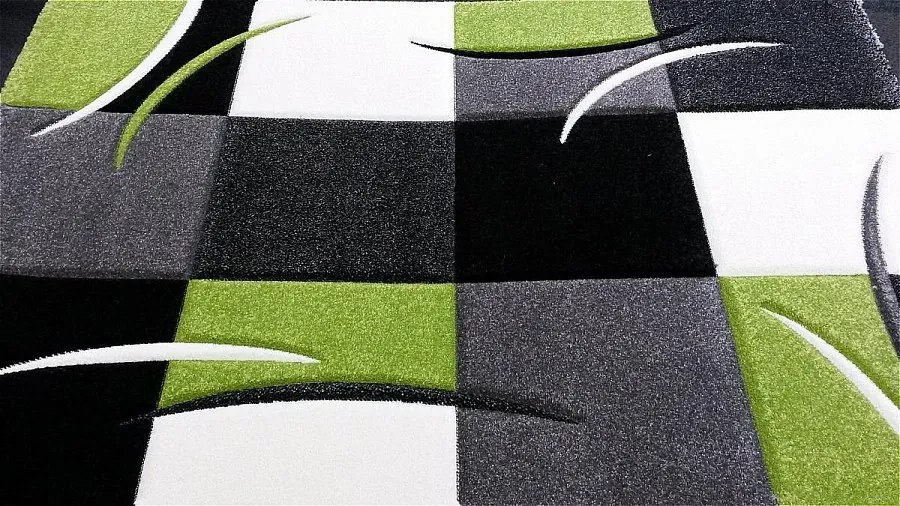 Moderní kusový koberec MOND MERINO zelený 120x170