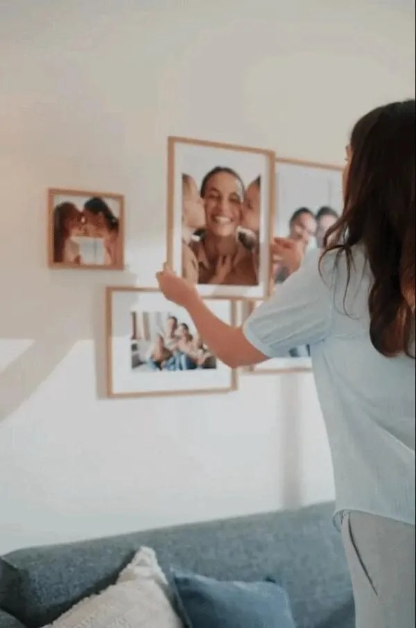 Personalizovaný magický fotoobraz v rámu - 40x50 - zvířecí ouška