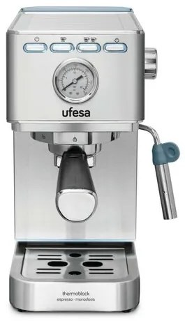 Ufesa CE8030 MILAZZO espresso pákový kávovar, stříbrná