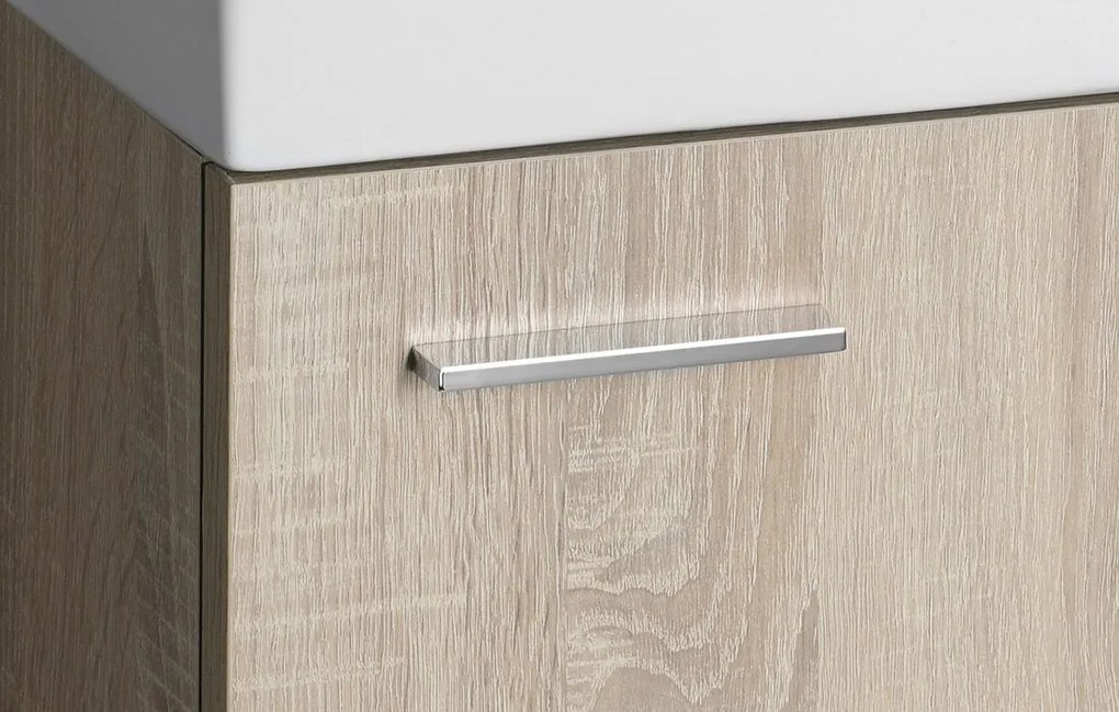 Aqualine ZOJA skříňka s keramickým umyvadlem 40 x 22 cm dub hnědá 51049DP-02