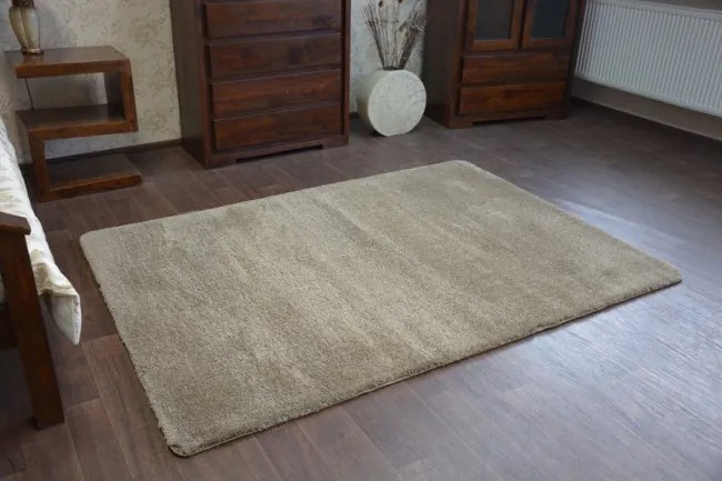 Koberec Micro fiber soft shaggy tmavý bež