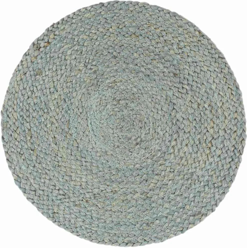 Prostírání 6 ks olivově zelené 38 cm kulaté juta 133841