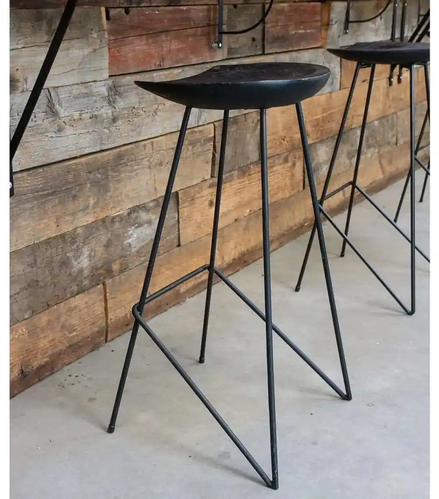 Barová židle černá | LOFT BLACK Raw Materials | BIANO