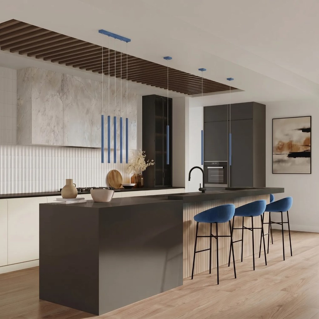 Sollux Lighting Závěsné svítidlo PASTELO 1 azurové