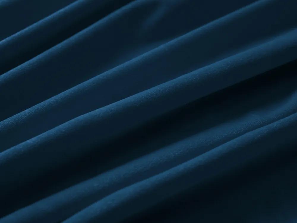 Biante Velký sametový kulatý ubrus Velvet Premium SVP-001 Petrolejově modrý Ø 250 cm