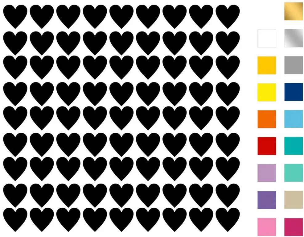 Pastelowe Love Dětské nástěnné samolepky SRDCE Zvolte barvu: Béžová