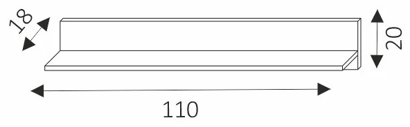 MAXIVA Obývací stěna - DINO, bílá/dub milano