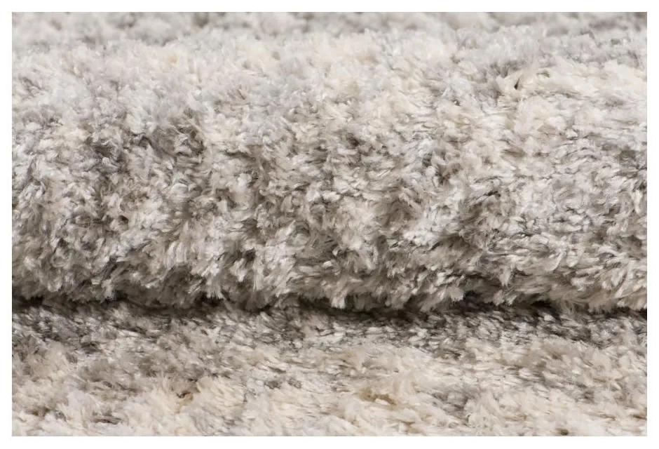 Kusový koberec shaggy Cahil šedý 160x229cm