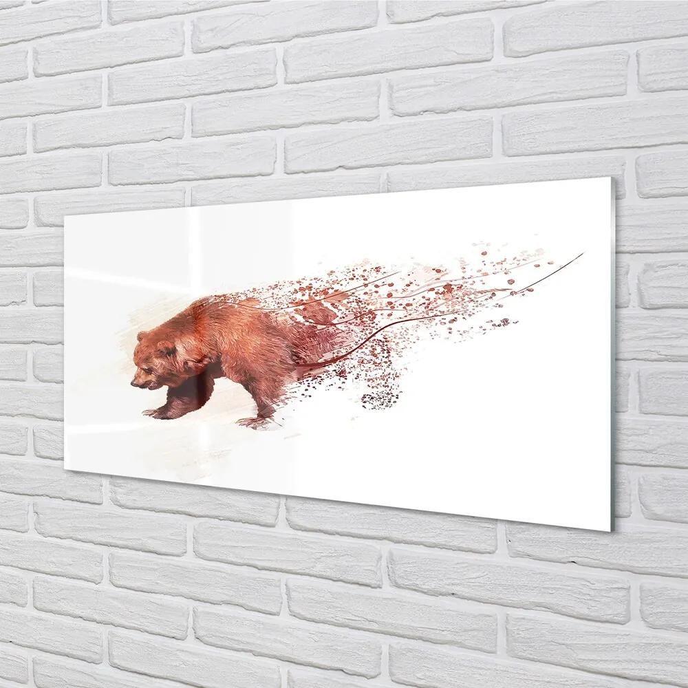 Obraz na skle Medvěd 120x60 cm