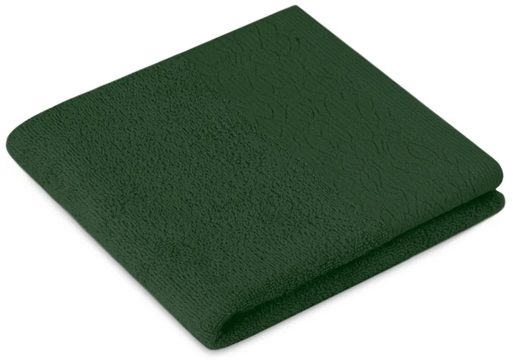 Sada 3 ks ručníků FLOSS klasický styl tmavě zelená