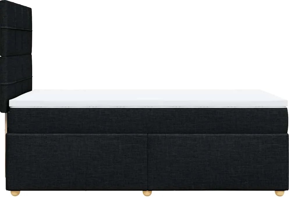 Box spring postel s matrací černá 100 x 200 cm textil 3293493
