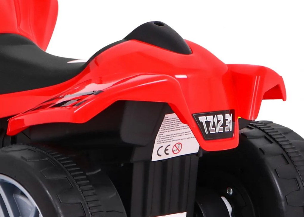 Ramiz Čtyřkolka Little Monster na baterie pro nejmenší červená + pohon 25W