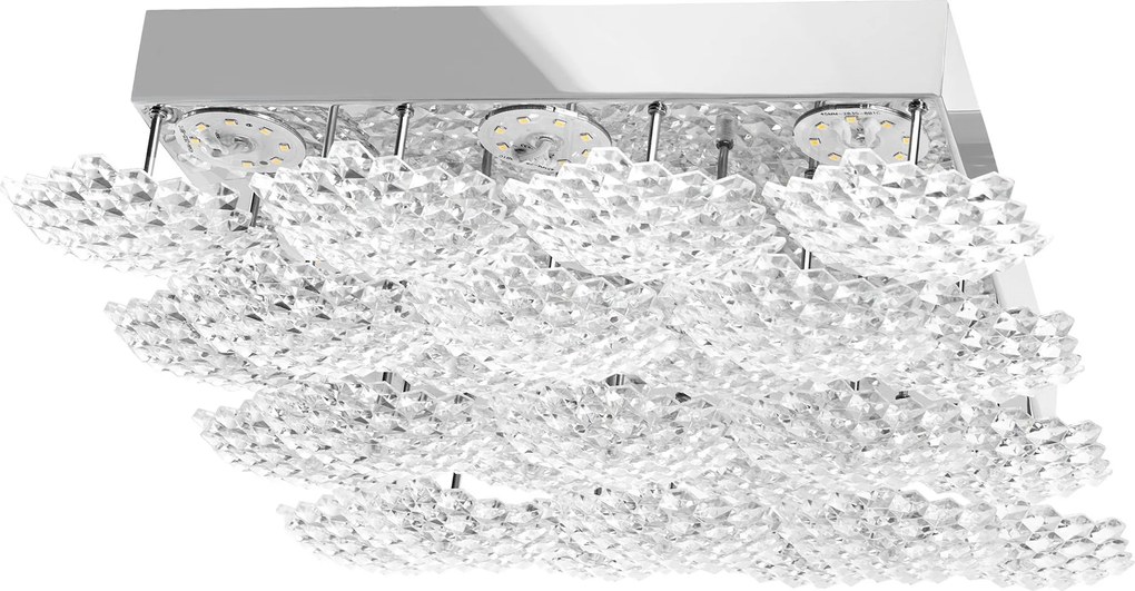 Toolight Toolight, LED stropní svítidlo 38x35cm, 40W, 4000K, 3600lm, MS015-C, chromová, OSW-09627