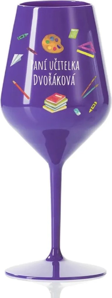 Personalizovaná nerozbitná sklenice pro paní učitelku/pana učitele (pomůcky)
