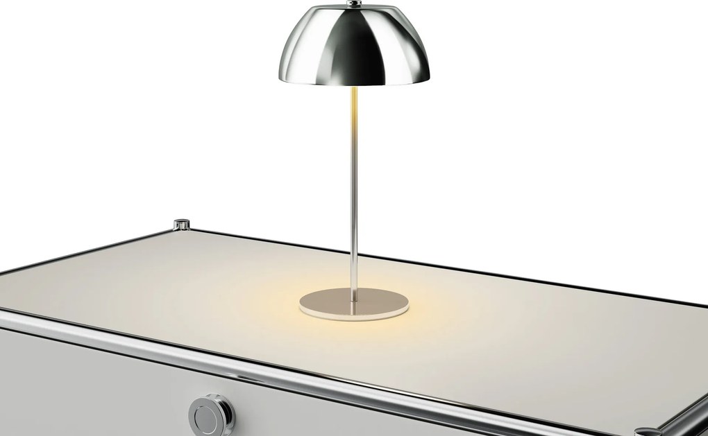 Tchibo - Bateriová stolní lampa s LED »Cn3« - barva: chrom