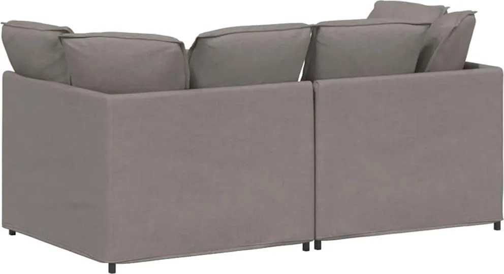 Modulární pohovka s polštáři textil taupe 3321242