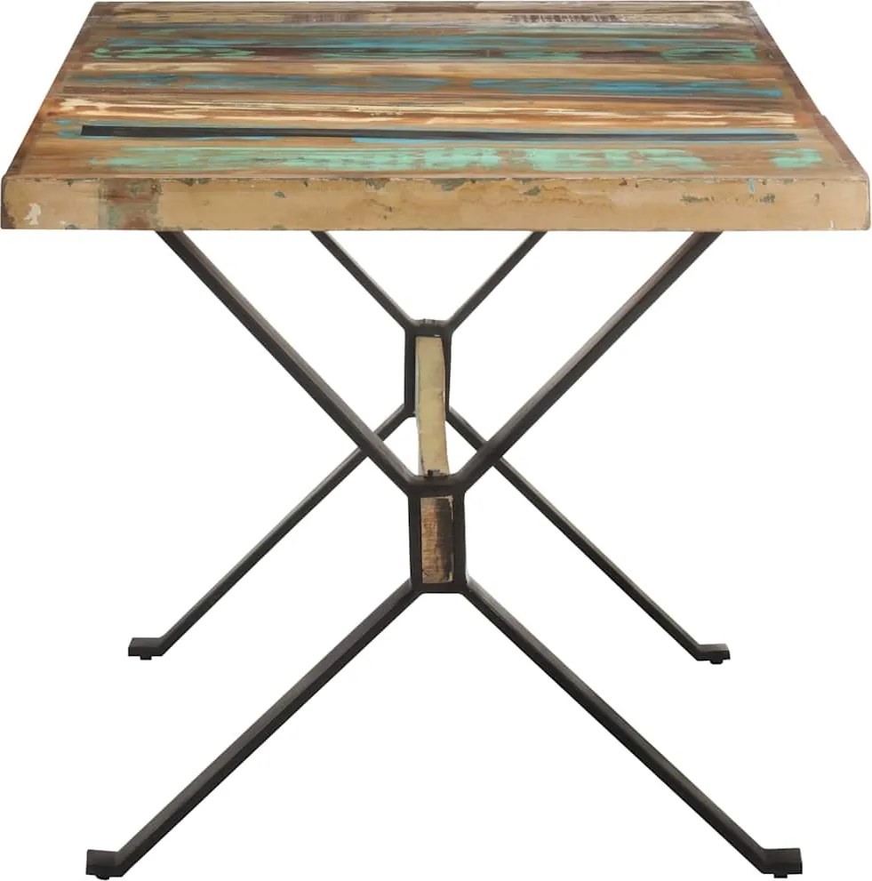 Jídelní stůl 160 x 80 x 76 cm masivní recyklované dřevo 321609